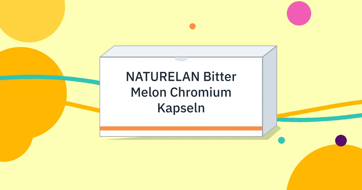 Symbolbild: Packung mit der Aufschrift NATURELAN Bitter Melon Chromium Kapseln (PZN 19477414) – Verfügbarkeit und Bezug in Apotheken in Frankfurt am Main