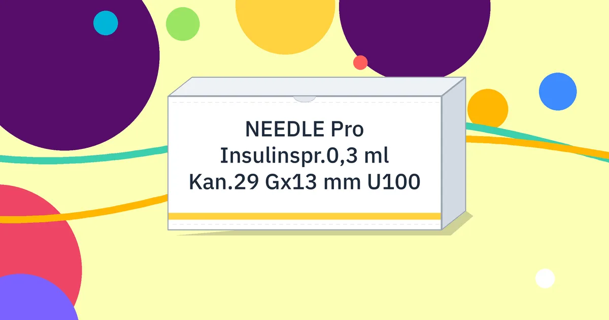 Symbolbild: Packung mit der Aufschrift NEEDLE Pro Insulinspr.0,3 ml Kan.29 Gx13 mm U100 (PZN 06809872) – Verfügbarkeit und Bezug in Apotheken in Frankfurt am Main