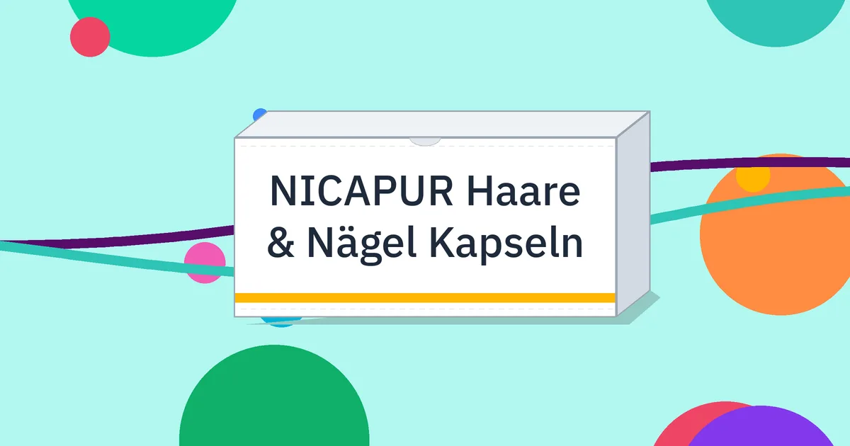 Symbolbild: Packung mit der Aufschrift NICAPUR Haare & Nägel Kapseln (PZN 10110965) – Verfügbarkeit und Bezug in Apotheken in Frankfurt am Main