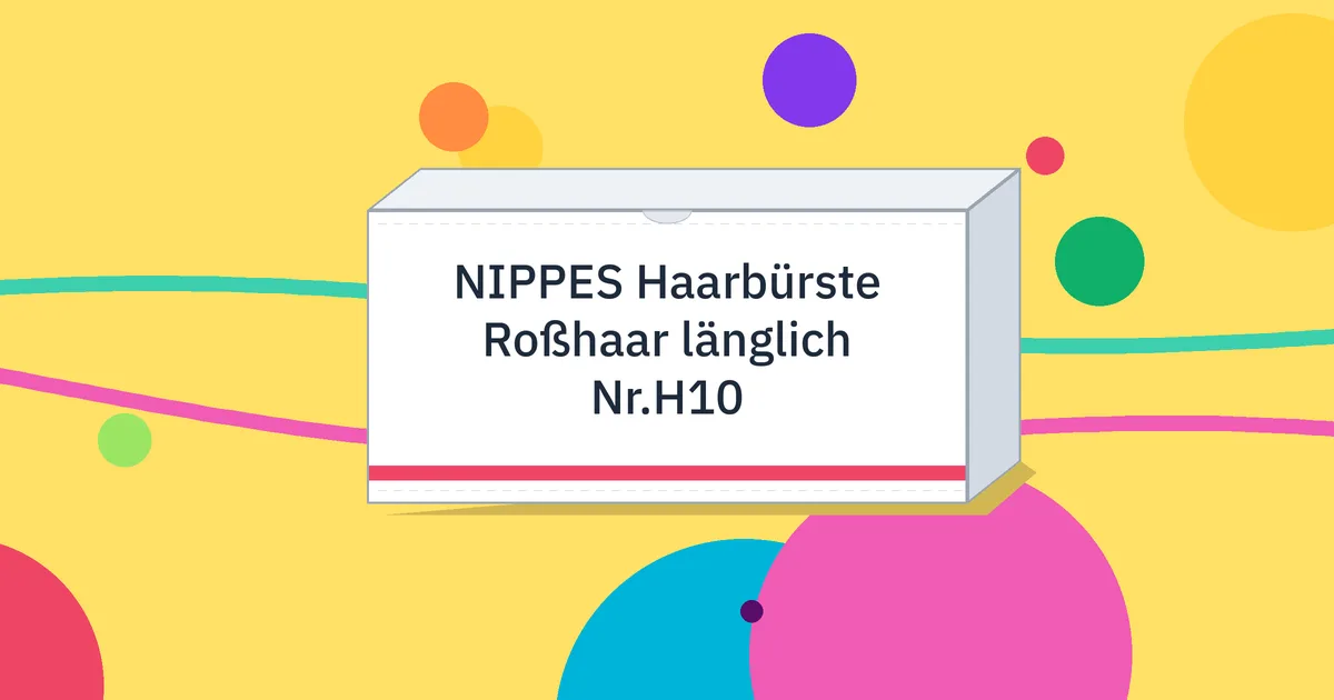 Symbolbild: Packung mit der Aufschrift NIPPES Haarbürste Roßhaar länglich Nr.H10 (PZN 13880267) – Verfügbarkeit und Bezug in Apotheken in Frankfurt am Main