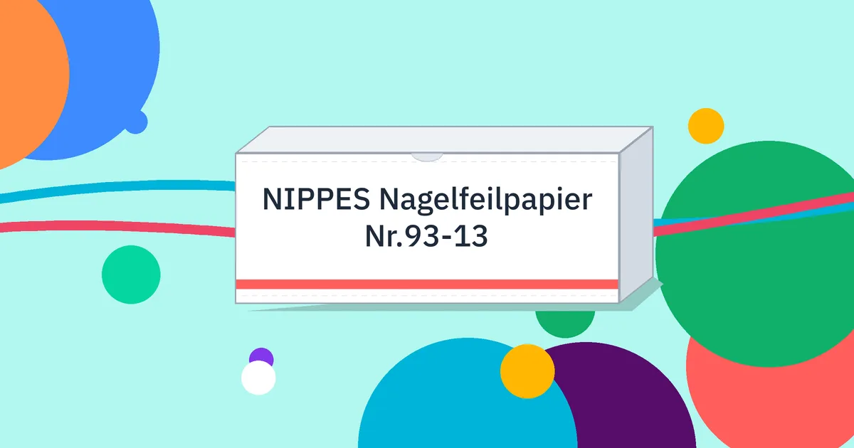 Symbolbild: Packung mit der Aufschrift NIPPES Nagelfeilpapier Nr.93-13 (PZN 07615472) – Verfügbarkeit und Bezug in Apotheken in Frankfurt am Main