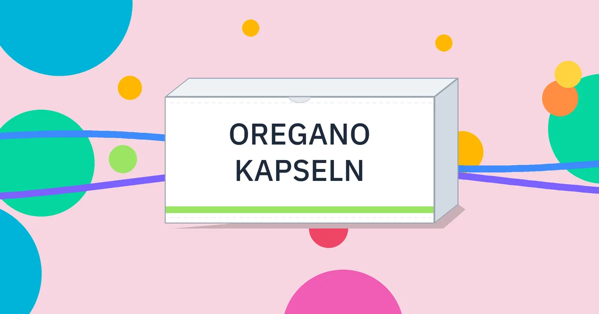 Symbolbild: Packung mit der Aufschrift OREGANO KAPSELN (PZN 07285276) – Verfügbarkeit und Bezug in Apotheken in Frankfurt am Main