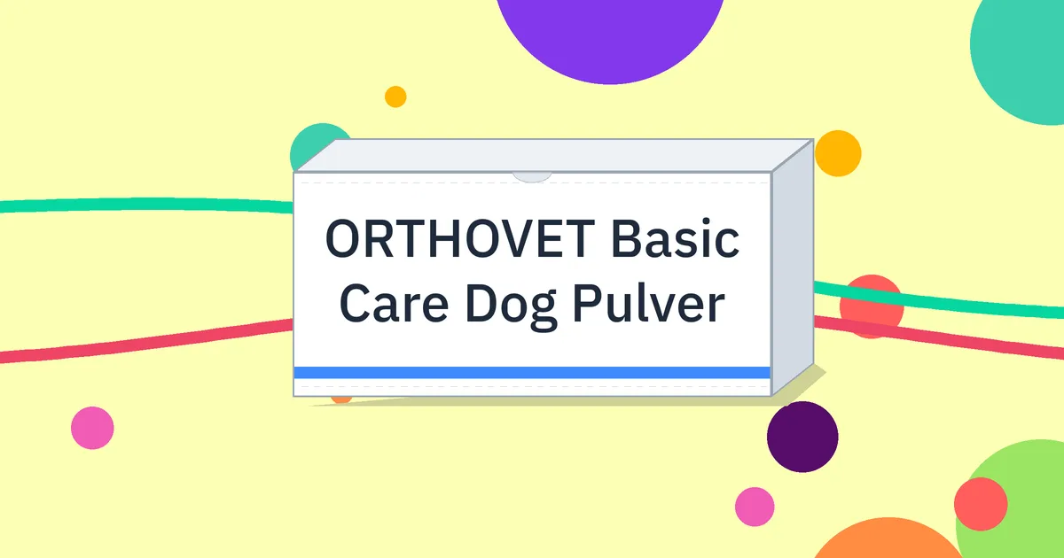 Symbolbild: Packung mit der Aufschrift ORTHOVET Basic Care Dog Pulver (PZN 14319900) – Verfügbarkeit und Bezug in Apotheken in Frankfurt am Main