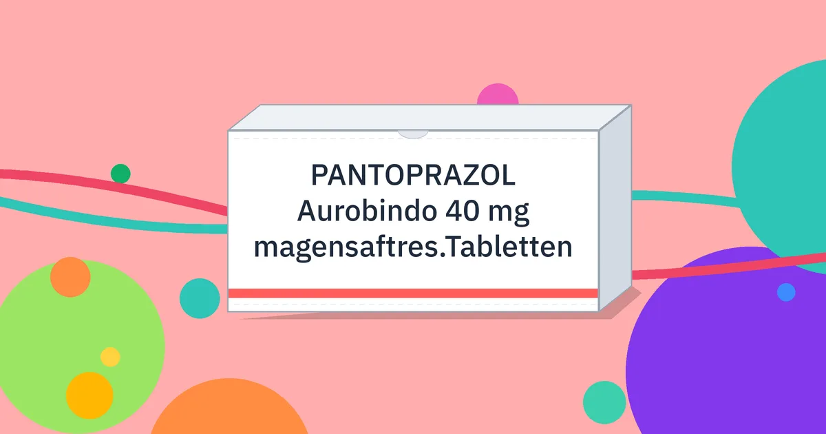 Symbolbild: Packung mit der Aufschrift PANTOPRAZOL Aurobindo 40 mg magensaftres.Tabletten (PZN 11100733) – Verfügbarkeit und Bezug in Apotheken in Frankfurt am Main