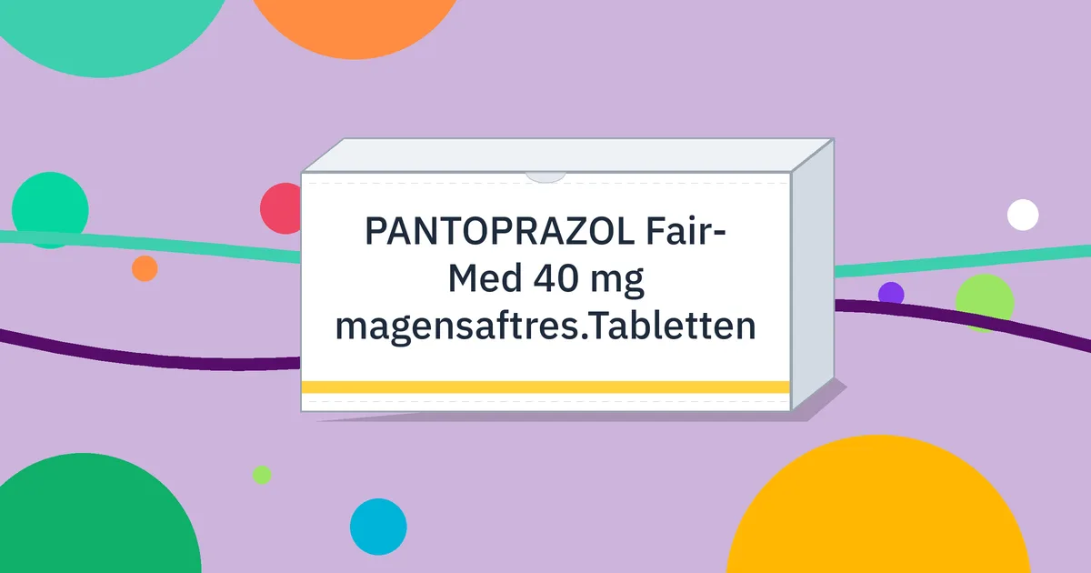 Symbolbild: Packung mit der Aufschrift PANTOPRAZOL Fair-Med 40 mg magensaftres.Tabletten (PZN 14214609) – Verfügbarkeit und Bezug in Apotheken in Frankfurt am Main