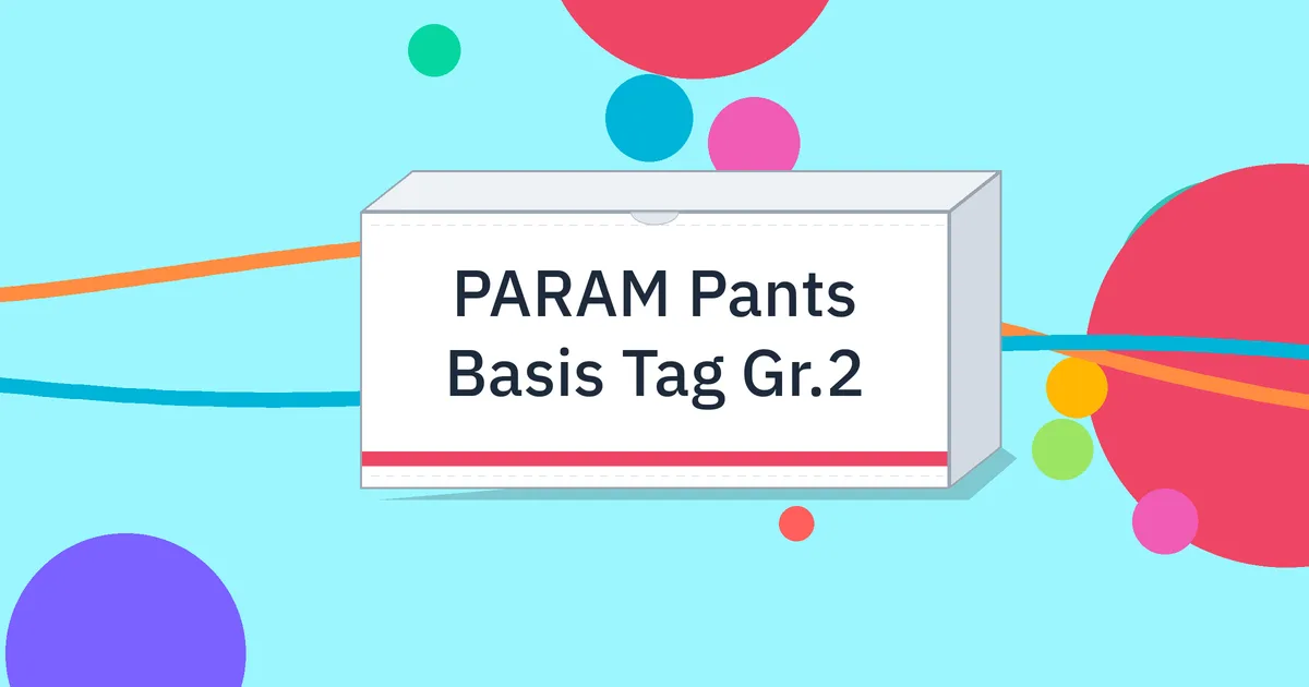 Symbolbild: Packung mit der Aufschrift PARAM Pants Basis Tag Gr.2 (PZN 06558329) – Verfügbarkeit und Bezug in Apotheken in Frankfurt am Main
