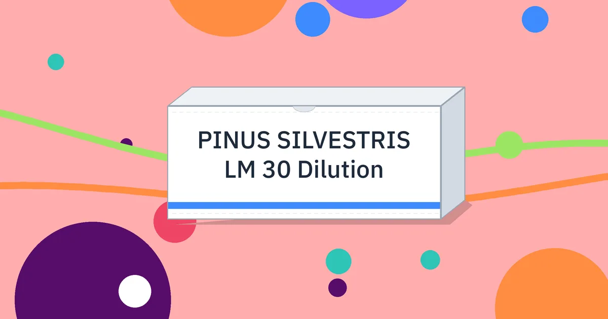 Symbolbild: Packung mit der Aufschrift PINUS SILVESTRIS LM 30 Dilution (PZN 13643159) – Verfügbarkeit und Bezug in Apotheken in Frankfurt am Main