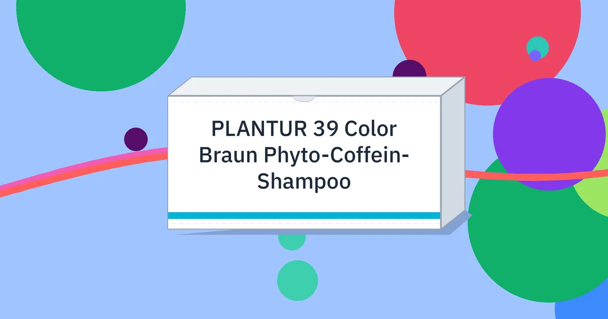 Symbolbild: Packung mit der Aufschrift PLANTUR 39 Color Braun Phyto-Coffein-Shampoo (PZN 13751989) – Verfügbarkeit und Bezug in Apotheken in Frankfurt am Main