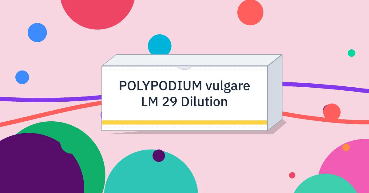 Symbolbild: Packung mit der Aufschrift POLYPODIUM vulgare LM 29 Dilution (PZN 13663558) – Verfügbarkeit und Bezug in Apotheken in Frankfurt am Main