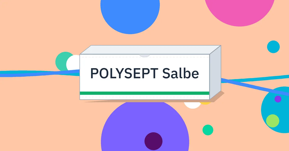 Symbolbild: Packung mit der Aufschrift POLYSEPT Salbe (PZN 09096384) – Verfügbarkeit und Bezug in Apotheken in Frankfurt am Main
