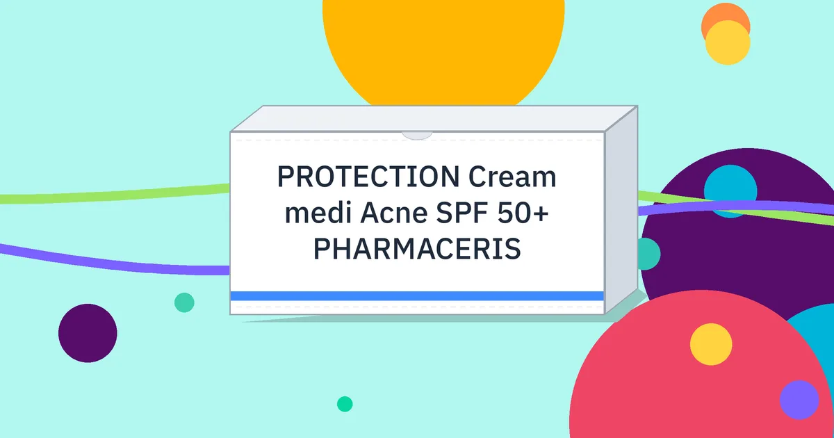 Symbolbild: Packung mit der Aufschrift PROTECTION Cream medi Acne SPF 50+ PHARMACERIS (PZN 16391043) – Verfügbarkeit und Bezug in Apotheken in Frankfurt am Main