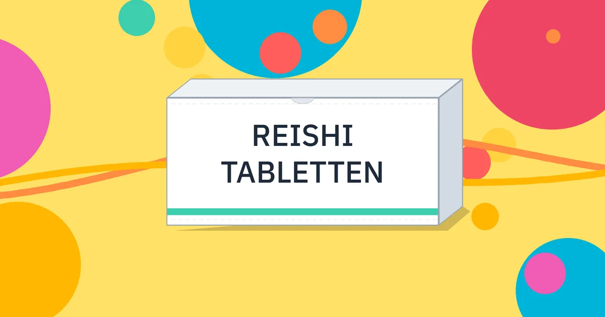 Symbolbild: Packung mit der Aufschrift REISHI TABLETTEN (PZN 00976215) – Verfügbarkeit und Bezug in Apotheken in Frankfurt am Main