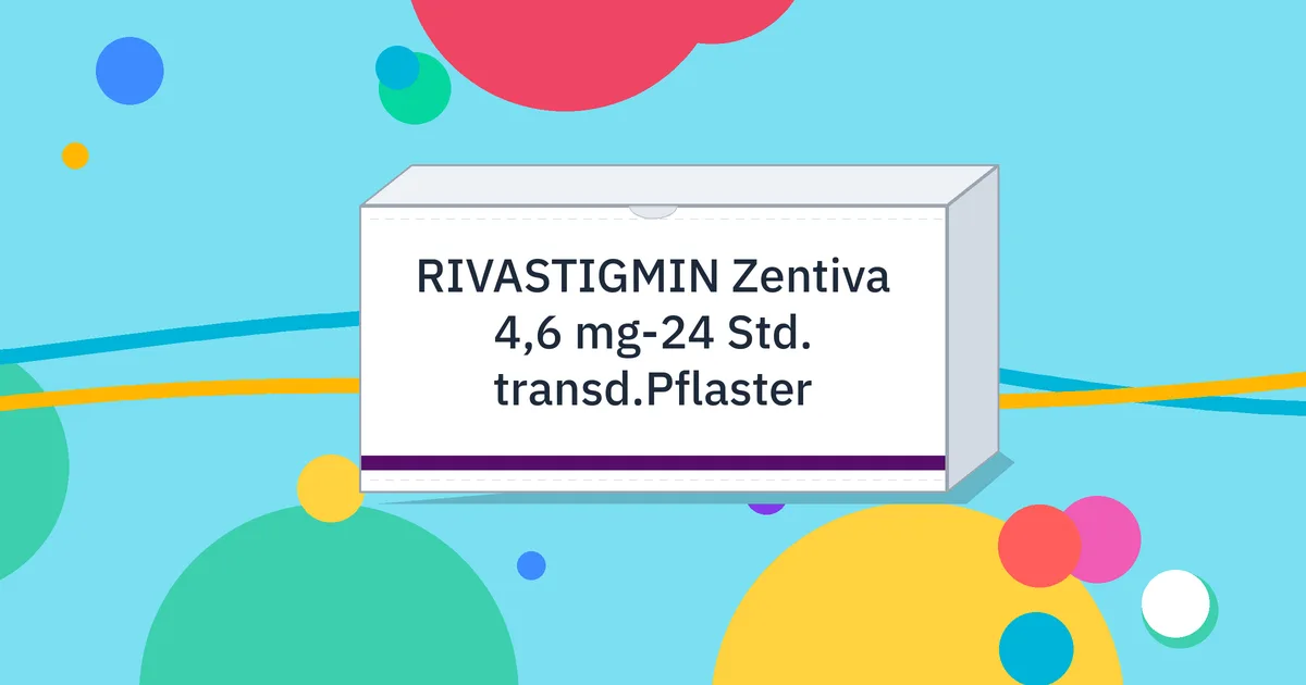 Symbolbild: Packung mit der Aufschrift RIVASTIGMIN Zentiva 4,6 mg-24 Std. transd.Pflaster (PZN 10315650) – Verfügbarkeit und Bezug in Apotheken in Frankfurt am Main
