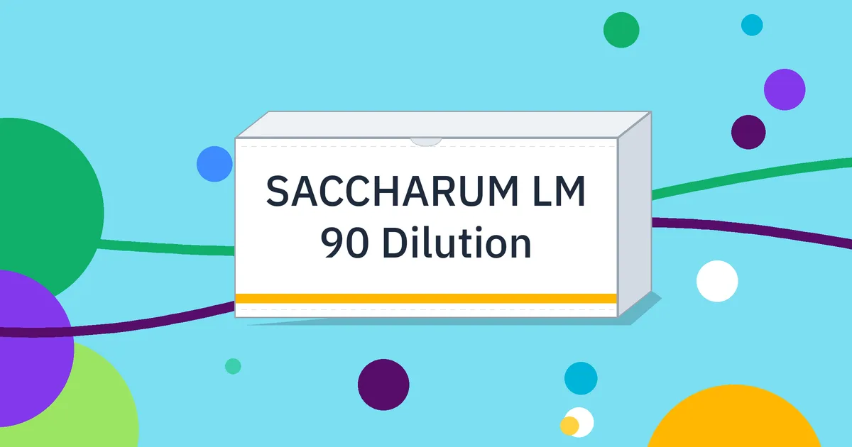 Symbolbild: Packung mit der Aufschrift SACCHARUM LM 90 Dilution (PZN 13176545) – Verfügbarkeit und Bezug in Apotheken in Frankfurt am Main