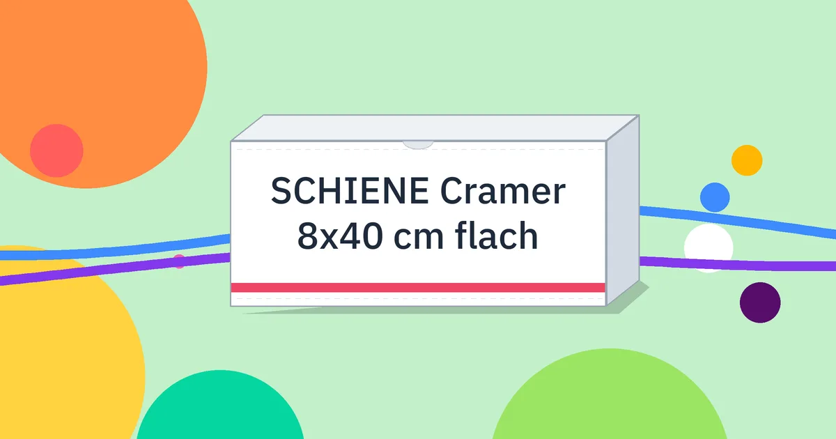 Symbolbild: Packung mit der Aufschrift SCHIENE Cramer 8x40 cm flach (PZN 01968347) – Verfügbarkeit und Bezug in Apotheken in Frankfurt am Main