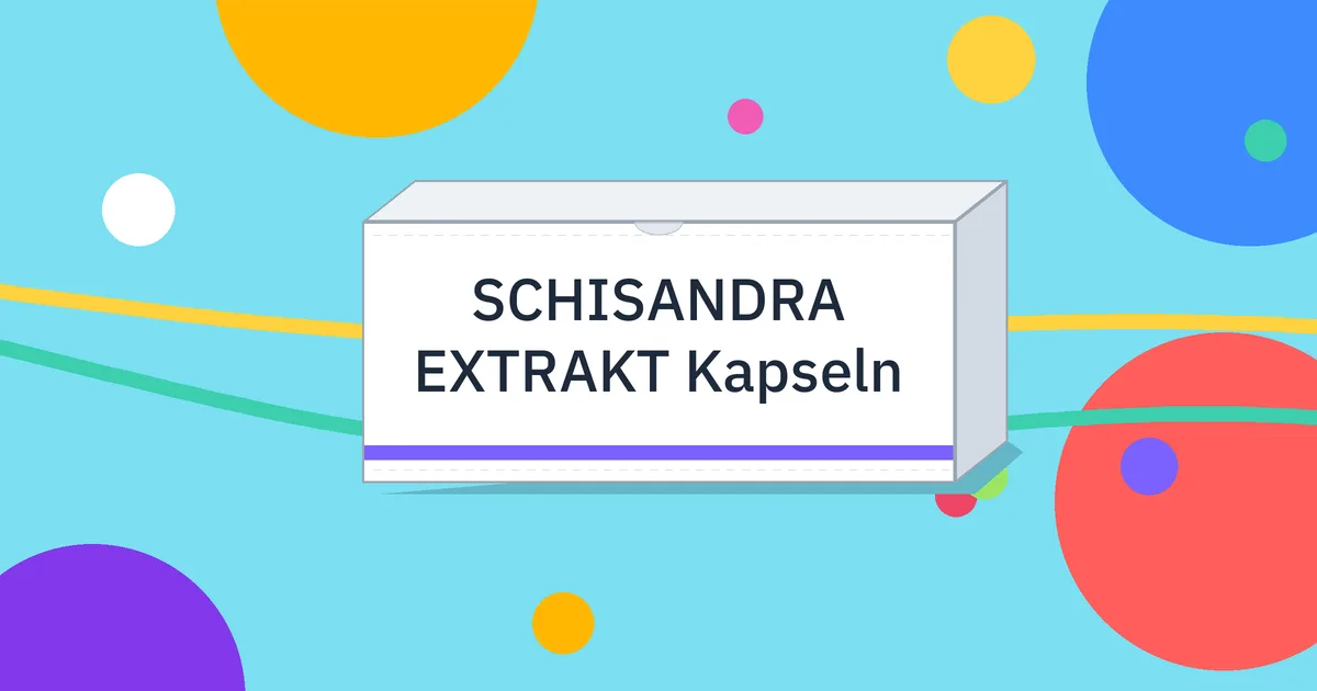 Symbolbild: Packung mit der Aufschrift SCHISANDRA EXTRAKT Kapseln (PZN 11890221) – Verfügbarkeit und Bezug in Apotheken in Frankfurt am Main
