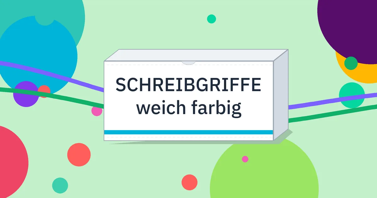 Symbolbild: Packung mit der Aufschrift SCHREIBGRIFFE weich farbig (PZN 08456515) – Verfügbarkeit und Bezug in Apotheken in Frankfurt am Main