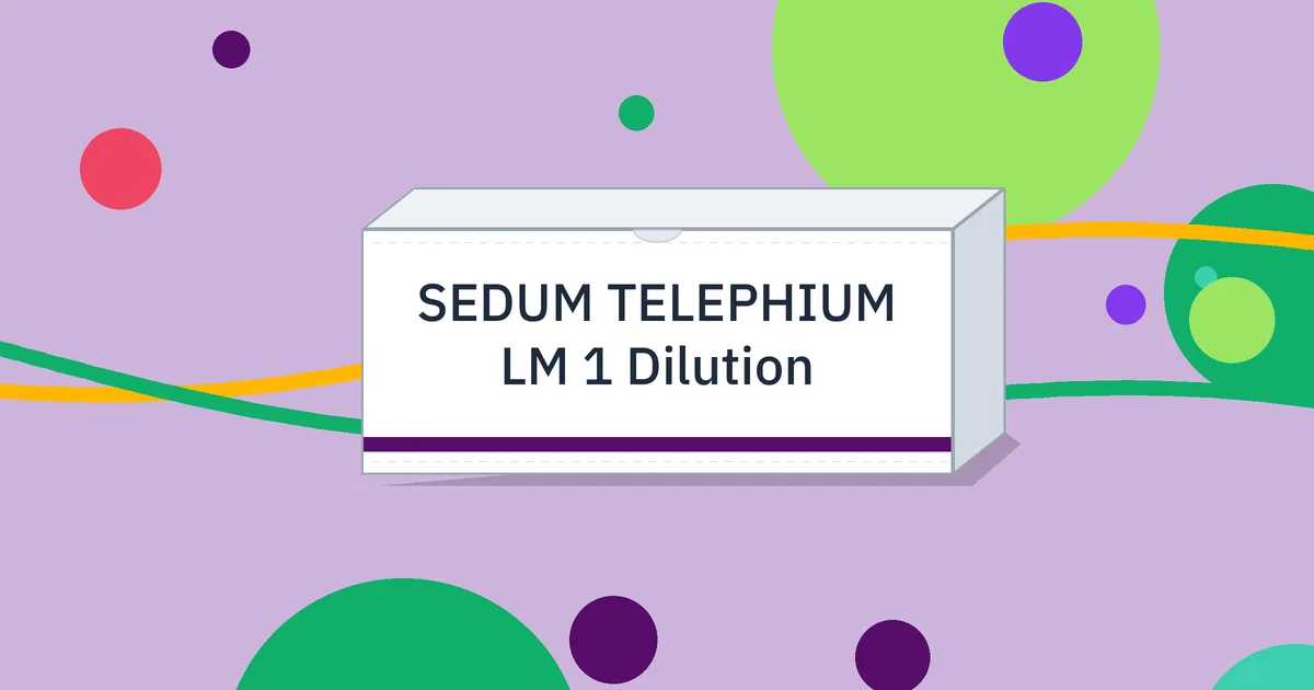 Symbolbild: Packung mit der Aufschrift SEDUM TELEPHIUM LM 1 Dilution (PZN 13693594) – Verfügbarkeit und Bezug in Apotheken in Frankfurt am Main