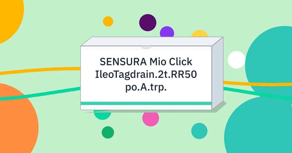 Symbolbild: Packung mit der Aufschrift SENSURA Mio Click IleoTagdrain.2t.RR50 po.A.trp. (PZN 12615103) – Verfügbarkeit und Bezug in Apotheken in Frankfurt am Main