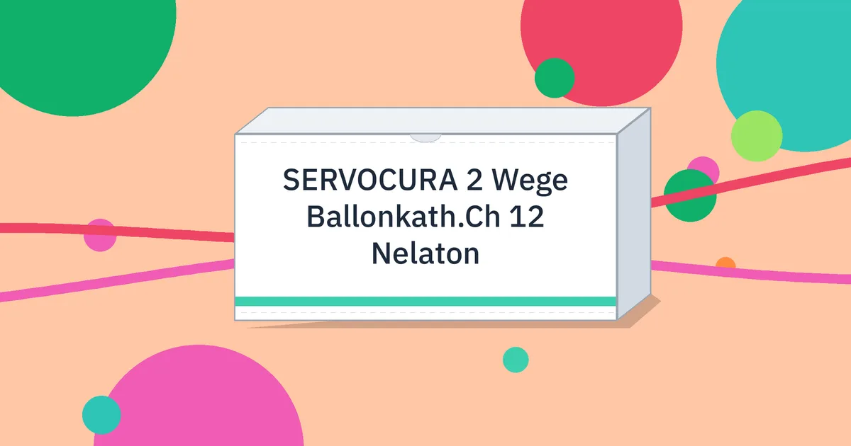 Symbolbild: Packung mit der Aufschrift SERVOCURA 2 Wege Ballonkath.Ch 12 Nelaton (PZN 05491497) – Verfügbarkeit und Bezug in Apotheken in Frankfurt am Main