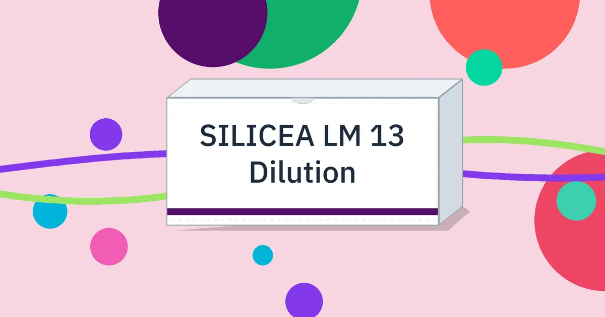 Symbolbild: Packung mit der Aufschrift SILICEA LM 13 Dilution (PZN 13190203) – Verfügbarkeit und Bezug in Apotheken in Frankfurt am Main