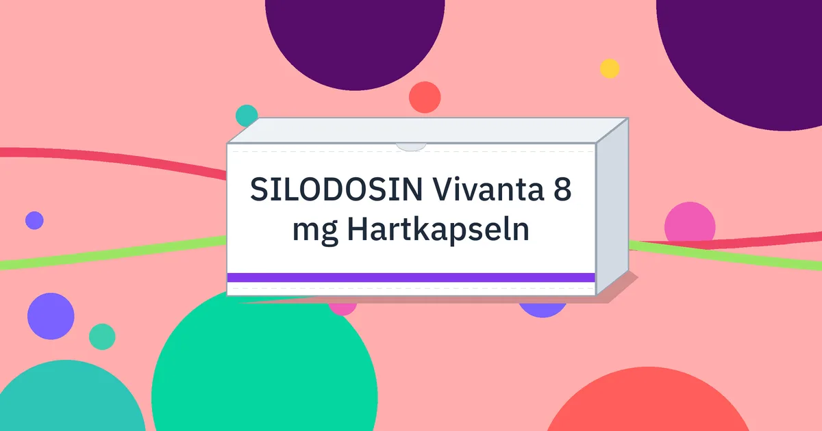Symbolbild: Packung mit der Aufschrift SILODOSIN Vivanta 8 mg Hartkapseln (PZN 18106638) – Verfügbarkeit und Bezug in Apotheken in Frankfurt am Main