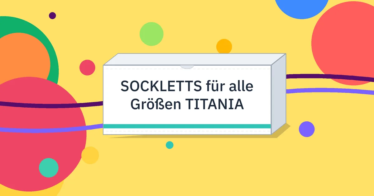 Symbolbild: Packung mit der Aufschrift SOCKLETTS für alle Größen TITANIA (PZN 01894761) – Verfügbarkeit und Bezug in Apotheken in Frankfurt am Main