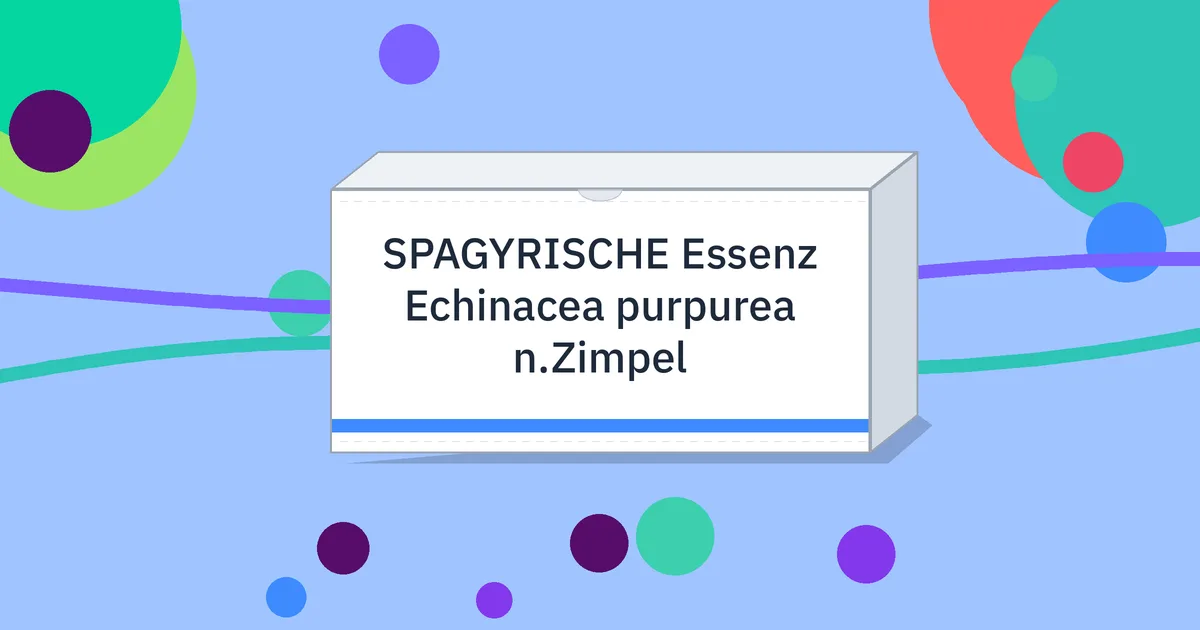 Symbolbild: Packung mit der Aufschrift SPAGYRISCHE Essenz Echinacea purpurea n.Zimpel (PZN 00916360) – Verfügbarkeit und Bezug in Apotheken in Frankfurt am Main