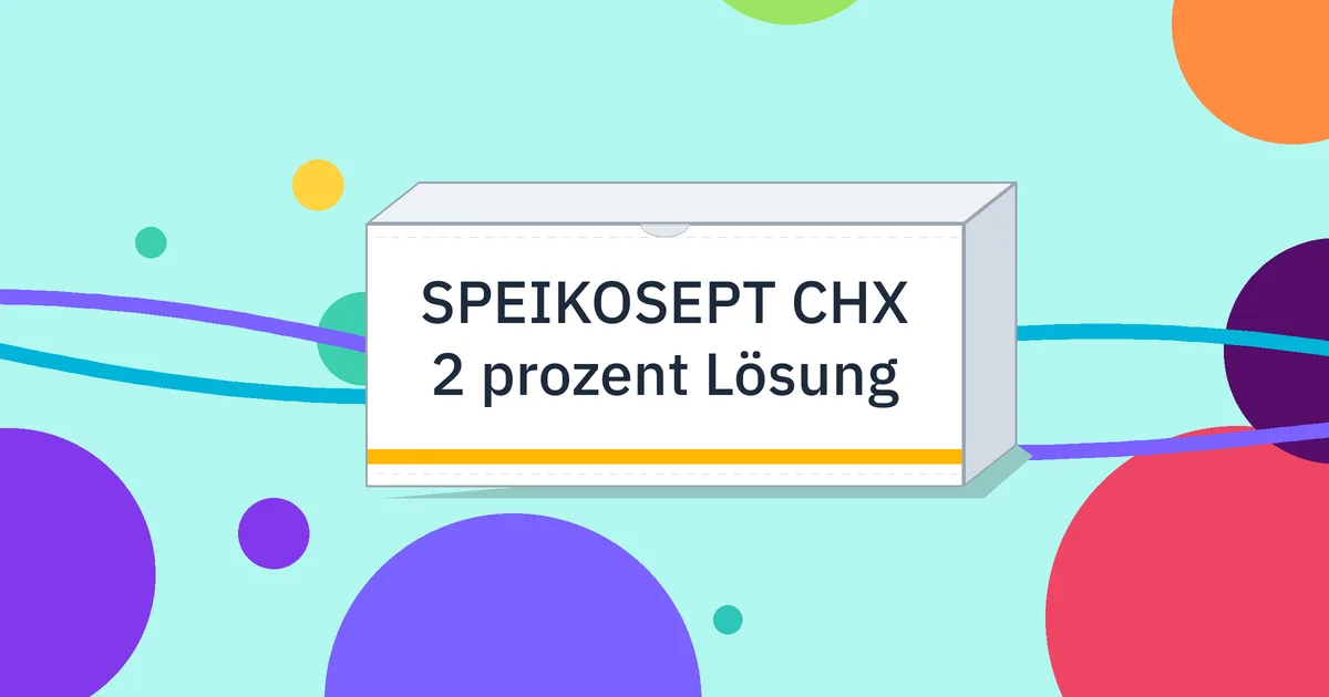 Symbolbild: Packung mit der Aufschrift SPEIKOSEPT CHX 2 prozent Lösung (PZN 01061452) – Verfügbarkeit und Bezug in Apotheken in Frankfurt am Main