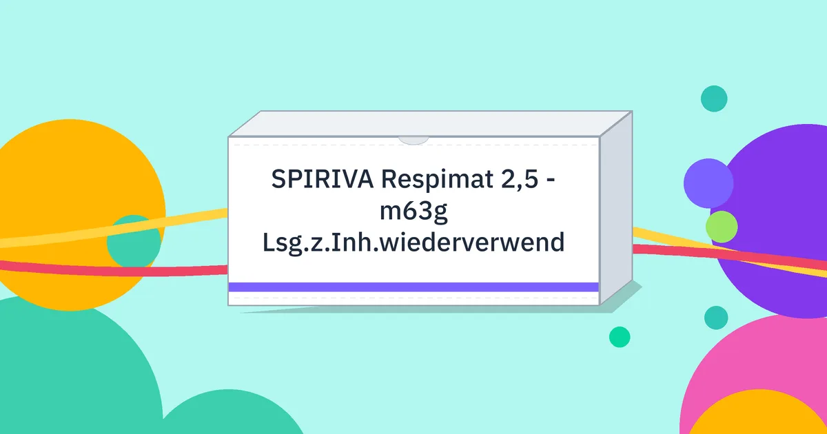 Symbolbild: Packung mit der Aufschrift SPIRIVA Respimat 2,5 -m63g Lsg.z.Inh.wiederverwend (PZN 16330998) – Verfügbarkeit und Bezug in Apotheken in Frankfurt am Main