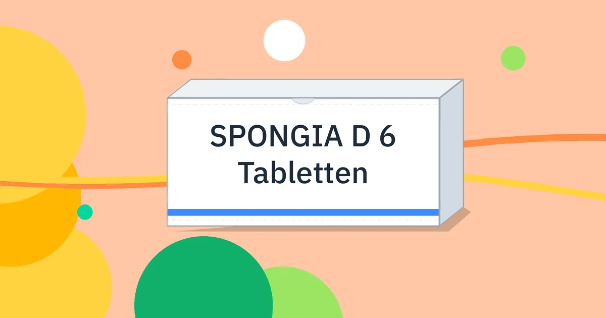Symbolbild: Packung mit der Aufschrift SPONGIA D 6 Tabletten (PZN 01786310) – Verfügbarkeit und Bezug in Apotheken in Frankfurt am Main