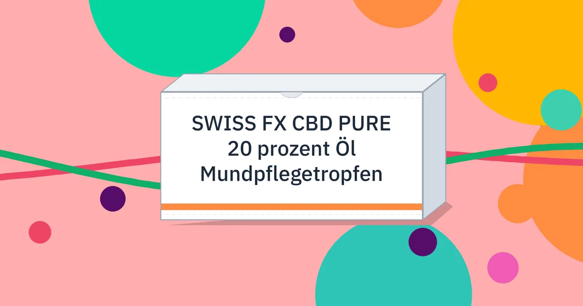 Symbolbild: Packung mit der Aufschrift SWISS FX CBD PURE 20 prozent Öl Mundpflegetropfen (PZN 19197040) – Verfügbarkeit und Bezug in Apotheken in Frankfurt am Main