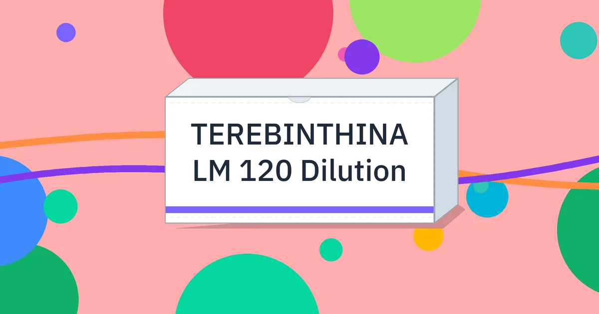 Symbolbild: Packung mit der Aufschrift TEREBINTHINA LM 120 Dilution (PZN 13216919) – Verfügbarkeit und Bezug in Apotheken in Frankfurt am Main