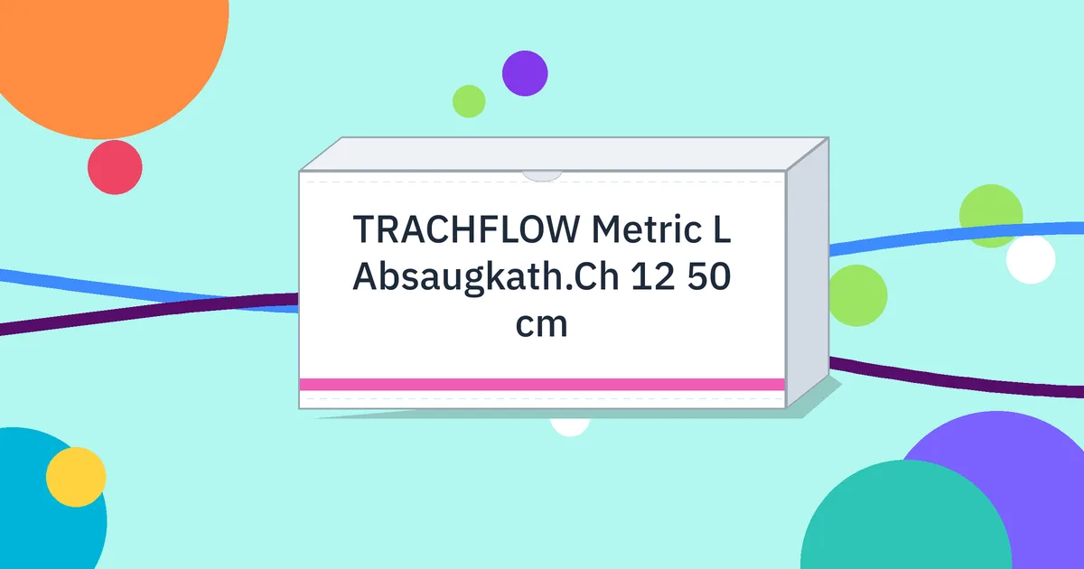 Symbolbild: Packung mit der Aufschrift TRACHFLOW Metric L Absaugkath.Ch 12 50 cm (PZN 10988165) – Verfügbarkeit und Bezug in Apotheken in Frankfurt am Main