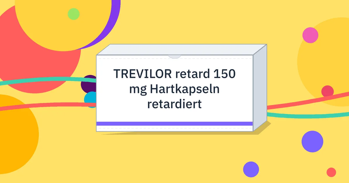 Symbolbild: Packung mit der Aufschrift TREVILOR retard 150 mg Hartkapseln retardiert (PZN 00088325) – Verfügbarkeit und Bezug in Apotheken in Frankfurt am Main
