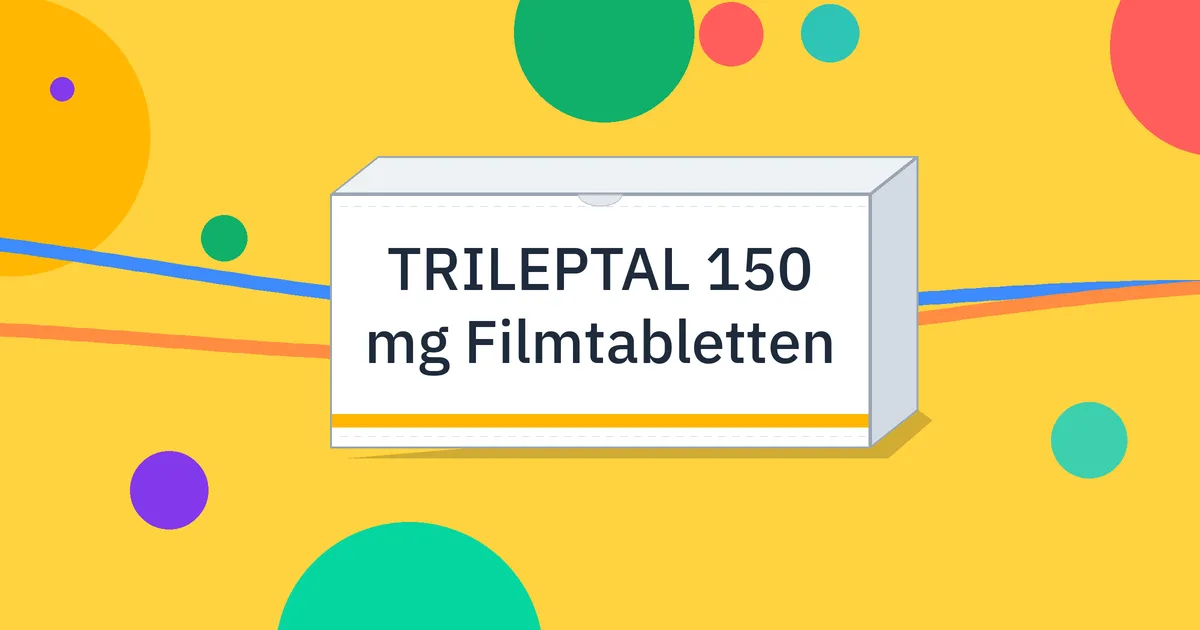 Symbolbild: Packung mit der Aufschrift TRILEPTAL 150 mg Filmtabletten (PZN 04152801) – Verfügbarkeit und Bezug in Apotheken in Frankfurt am Main