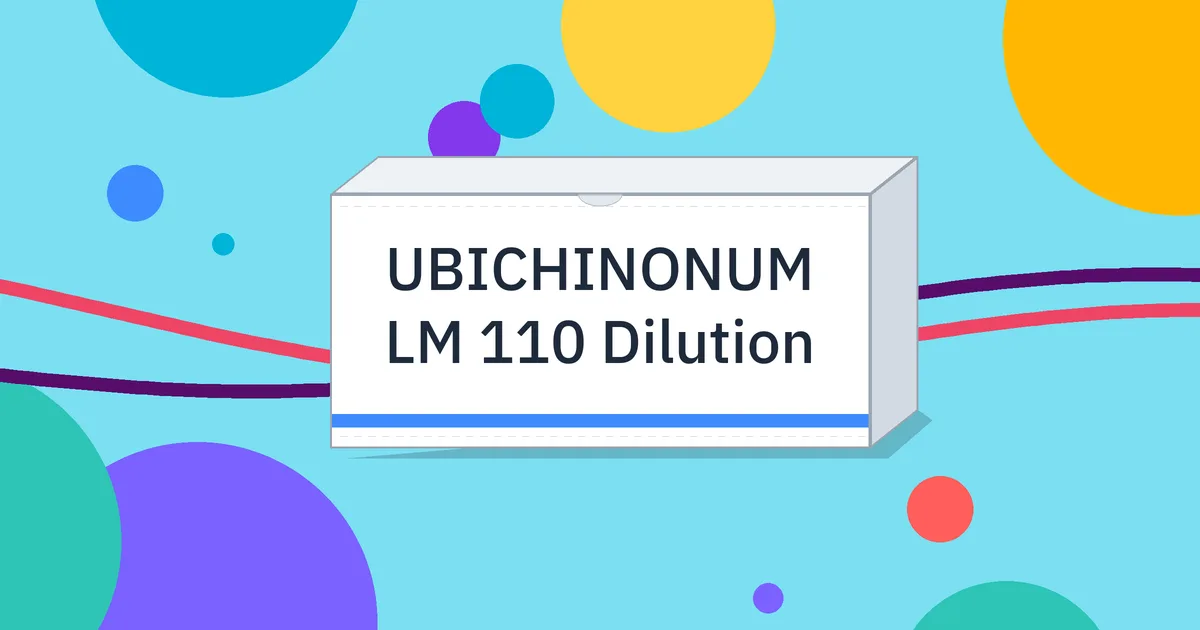 Symbolbild: Packung mit der Aufschrift UBICHINONUM LM 110 Dilution (PZN 13255115) – Verfügbarkeit und Bezug in Apotheken in Frankfurt am Main