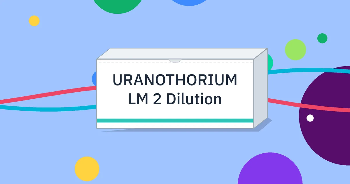 Symbolbild: Packung mit der Aufschrift URANOTHORIUM LM 2 Dilution (PZN 13256600) – Verfügbarkeit und Bezug in Apotheken in Frankfurt am Main
