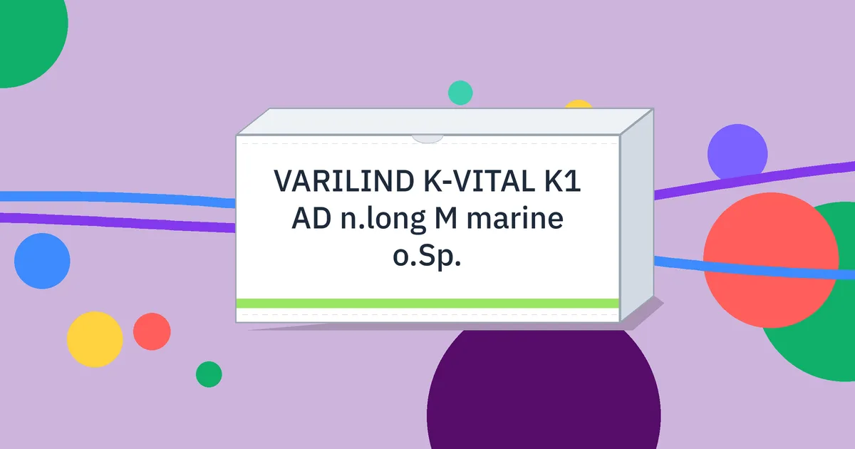 Symbolbild: Packung mit der Aufschrift VARILIND K-VITAL K1 AD n.long M marine o.Sp. (PZN 20566436) – Verfügbarkeit und Bezug in Apotheken in Frankfurt am Main