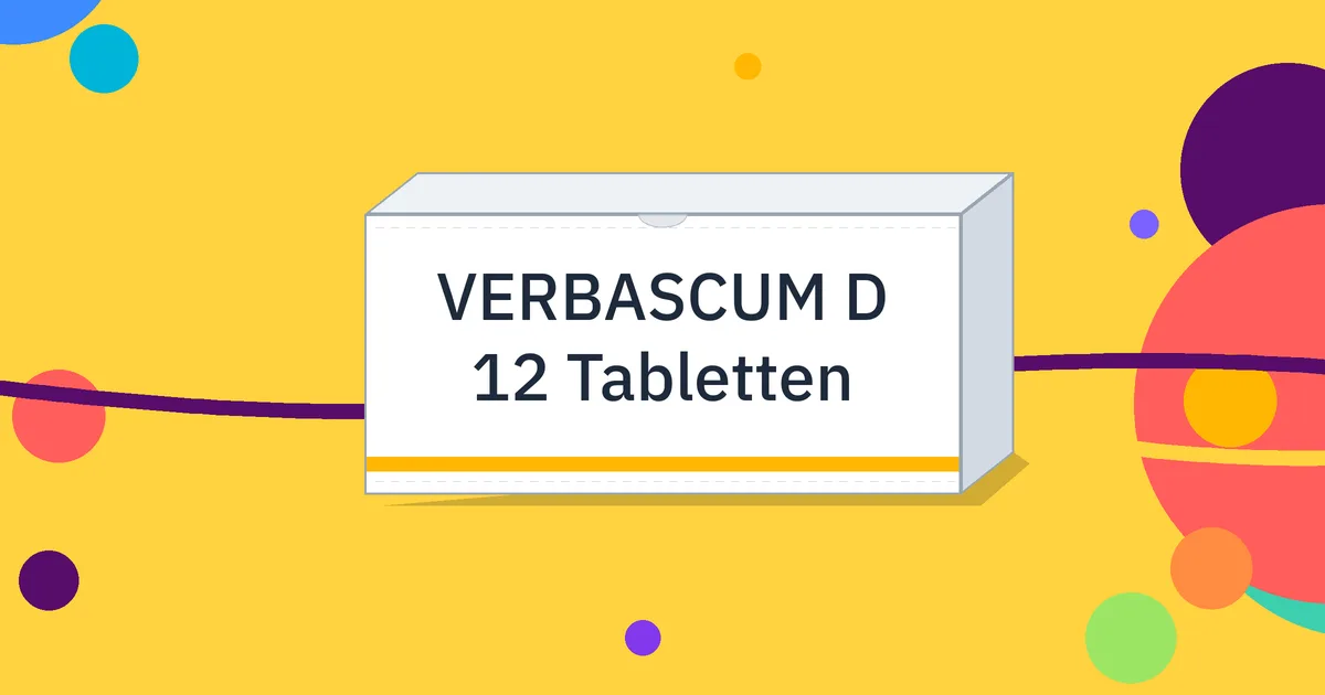 Symbolbild: Packung mit der Aufschrift VERBASCUM D 12 Tabletten (PZN 07183104) – Verfügbarkeit und Bezug in Apotheken in Frankfurt am Main