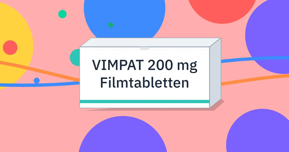 Symbolbild: Packung mit der Aufschrift VIMPAT 200 mg Filmtabletten (PZN 09195956) – Verfügbarkeit und Bezug in Apotheken in Frankfurt am Main