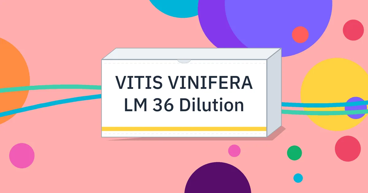 Symbolbild: Packung mit der Aufschrift VITIS VINIFERA LM 36 Dilution (PZN 13280159) – Verfügbarkeit und Bezug in Apotheken in Frankfurt am Main