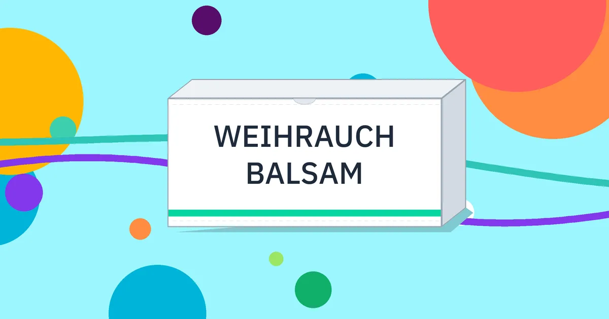 Symbolbild: Packung mit der Aufschrift WEIHRAUCH BALSAM (PZN 17443368) – Verfügbarkeit und Bezug in Apotheken in Frankfurt am Main