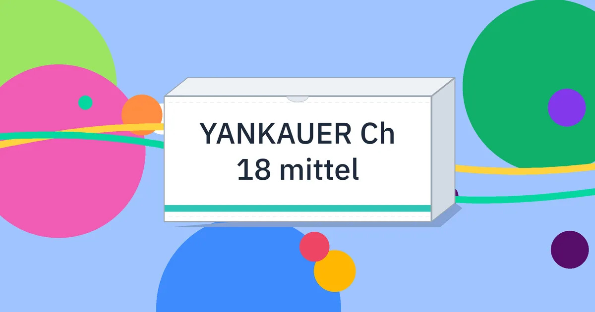 Symbolbild: Packung mit der Aufschrift YANKAUER Ch 18 mittel (PZN 17484976) – Verfügbarkeit und Bezug in Apotheken in Frankfurt am Main