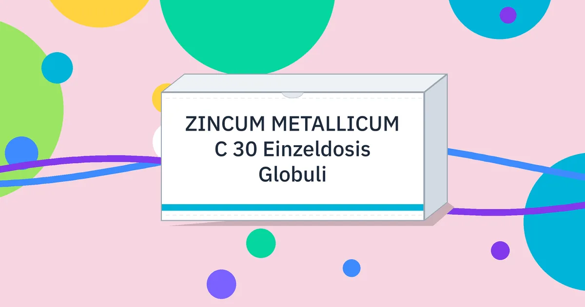 Symbolbild: Packung mit der Aufschrift ZINCUM METALLICUM C 30 Einzeldosis Globuli (PZN 01544469) – Verfügbarkeit und Bezug in Apotheken in Frankfurt am Main