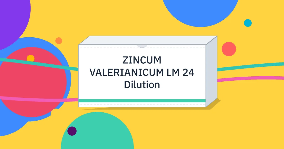 Symbolbild: Packung mit der Aufschrift ZINCUM VALERIANICUM LM 24 Dilution (PZN 08807038) – Verfügbarkeit und Bezug in Apotheken in Frankfurt am Main