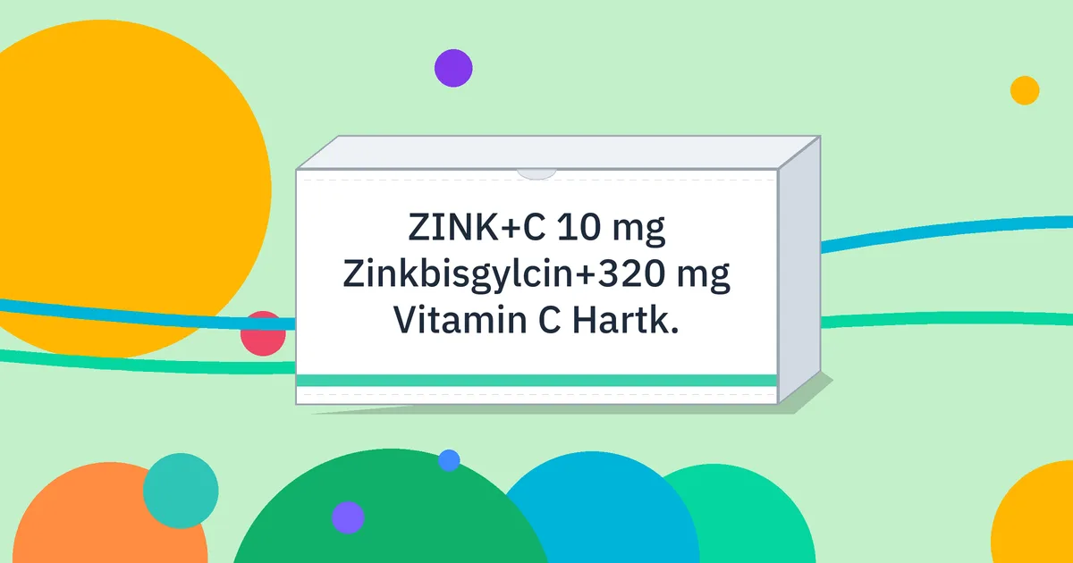 Symbolbild: Packung mit der Aufschrift ZINK+C 10 mg Zinkbisgylcin+320 mg Vitamin C Hartk. (PZN 20877739) – Verfügbarkeit und Bezug in Apotheken in Frankfurt am Main