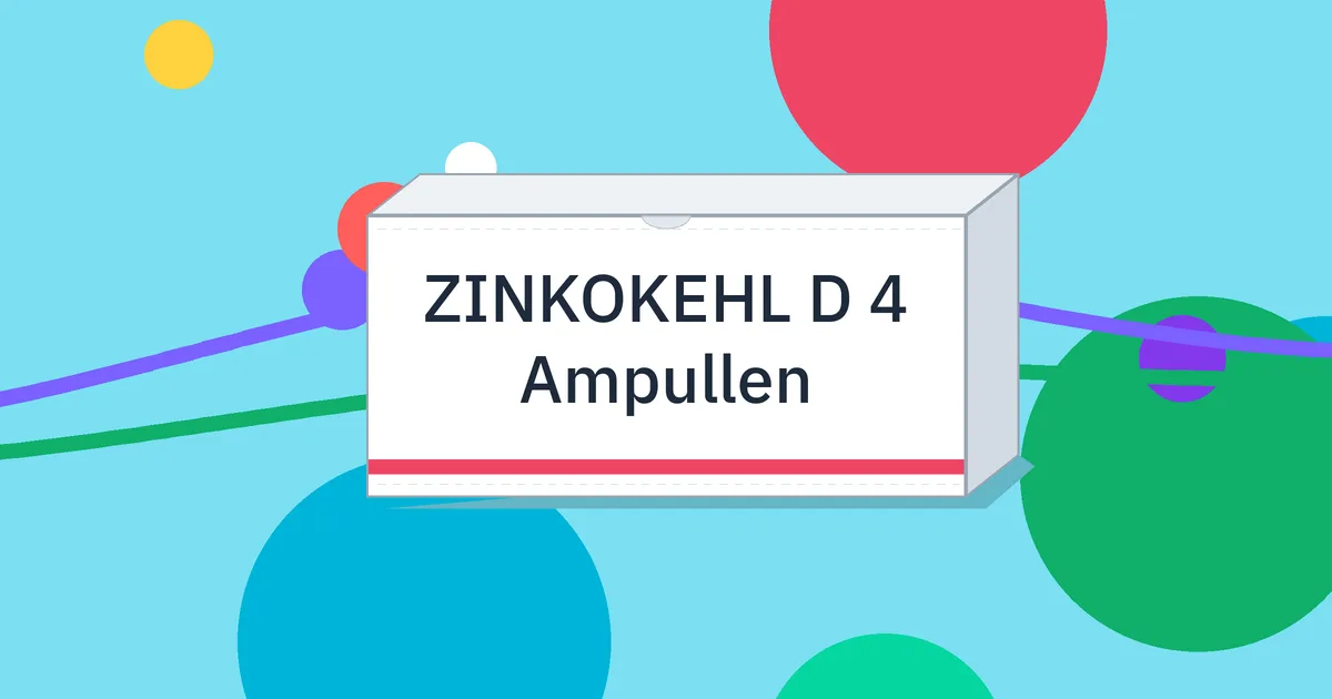 Symbolbild: Packung mit der Aufschrift ZINKOKEHL D 4 Ampullen (PZN 03890997) – Verfügbarkeit und Bezug in Apotheken in Frankfurt am Main