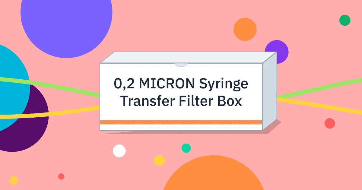 Symbolbild: Packung mit der Aufschrift 0,2 MICRON Syringe Transfer Filter Box (PZN 20293530) – Verfügbarkeit und Bezug in Apotheken in Frankfurt am Main
