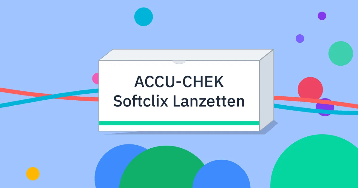 Symbolbild: Packung mit der Aufschrift ACCU-CHEK Softclix Lanzetten (PZN 15423433) – Verfügbarkeit und Bezug in Apotheken in Frankfurt am Main